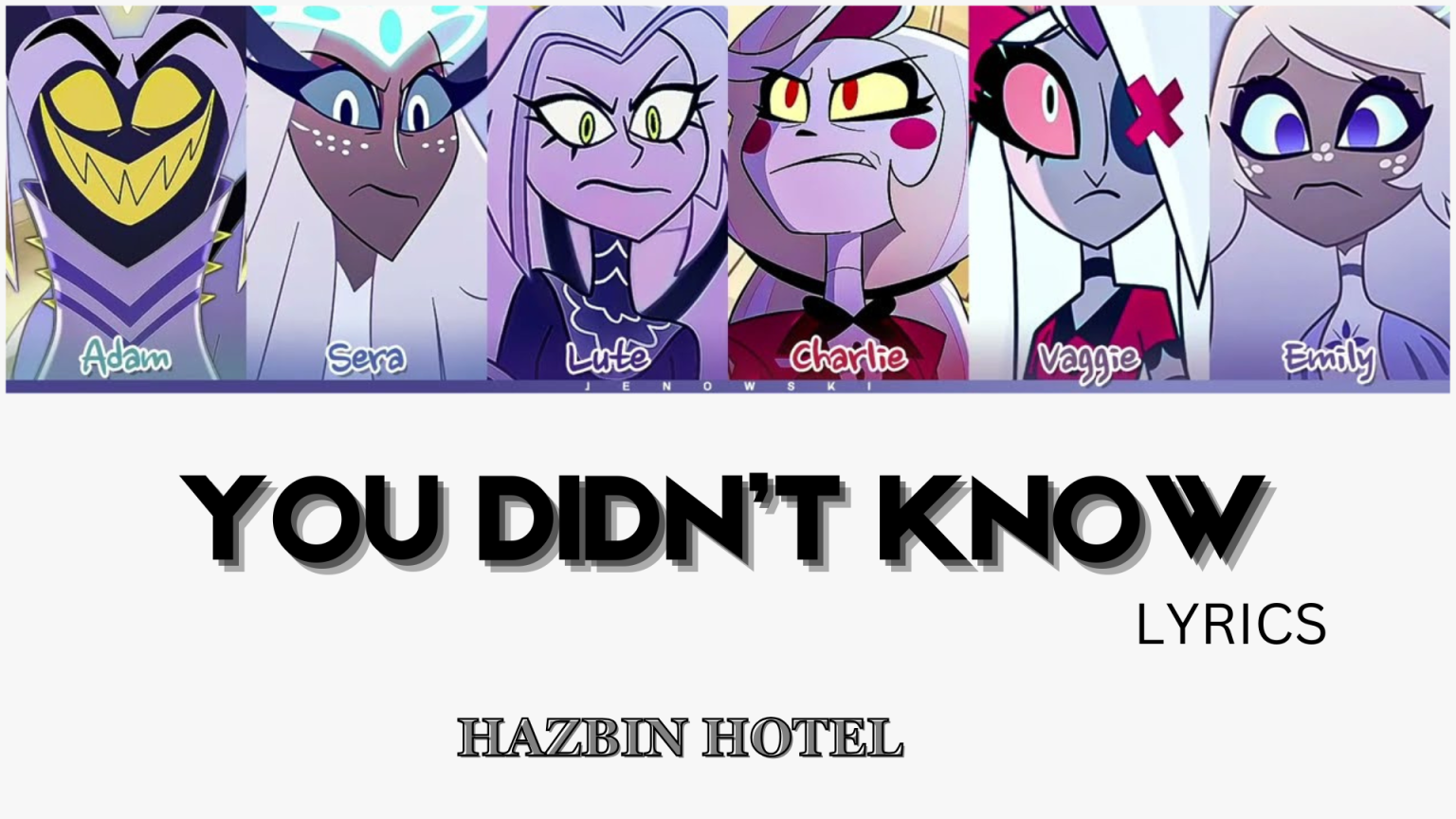 "You Didn't Know": The Lyrics and Singers From Hazbin Hotel - GigWise