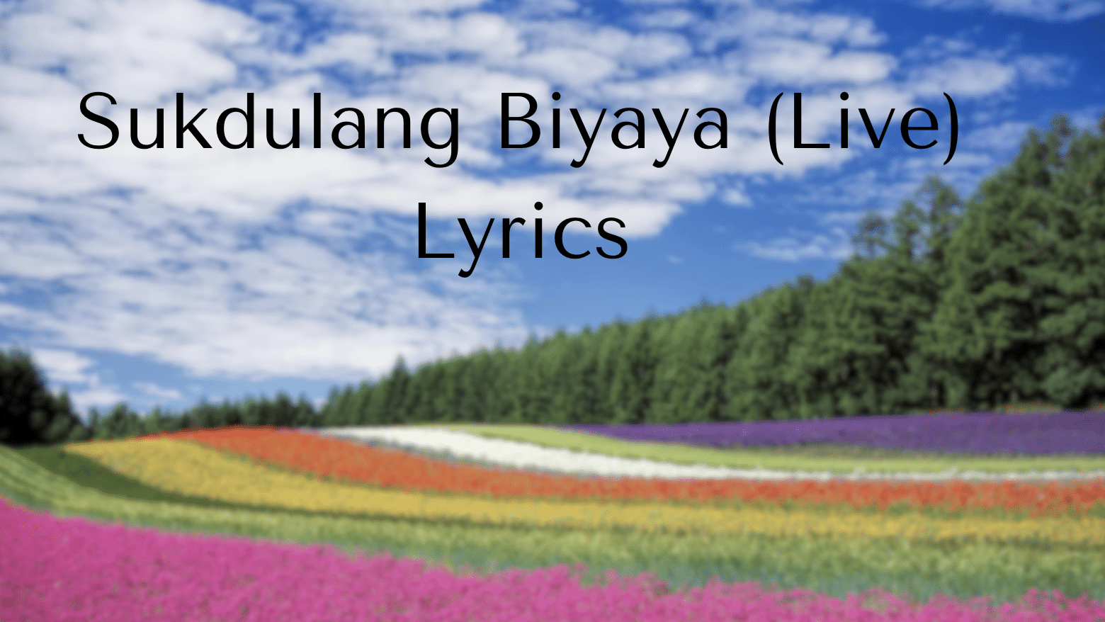 "Sukdulang Biyaya" Lyrics By Musikatha: Music Insights - GigWise