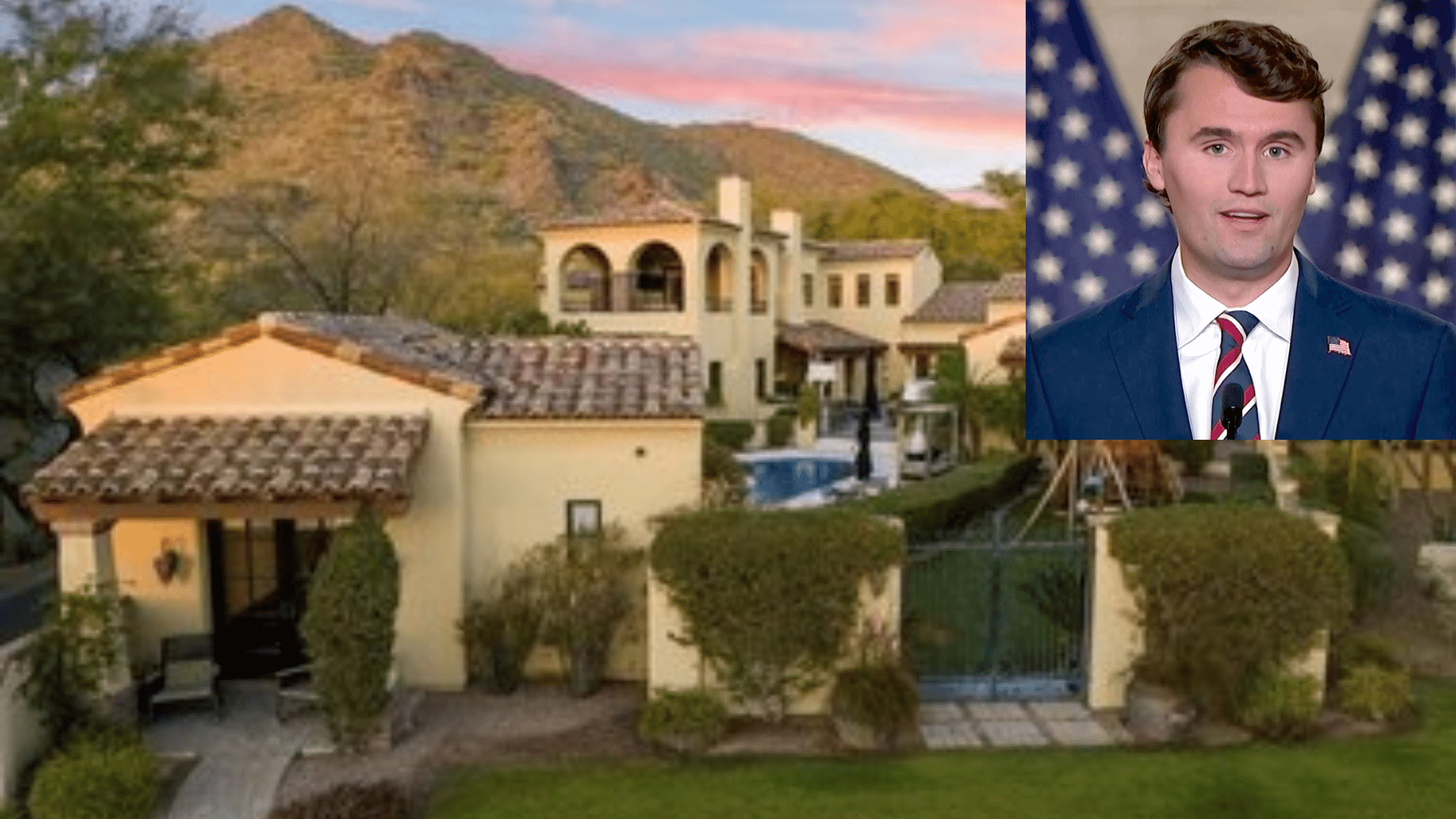 Charlie Kirk's Spanish-Style Mansion - GigWise