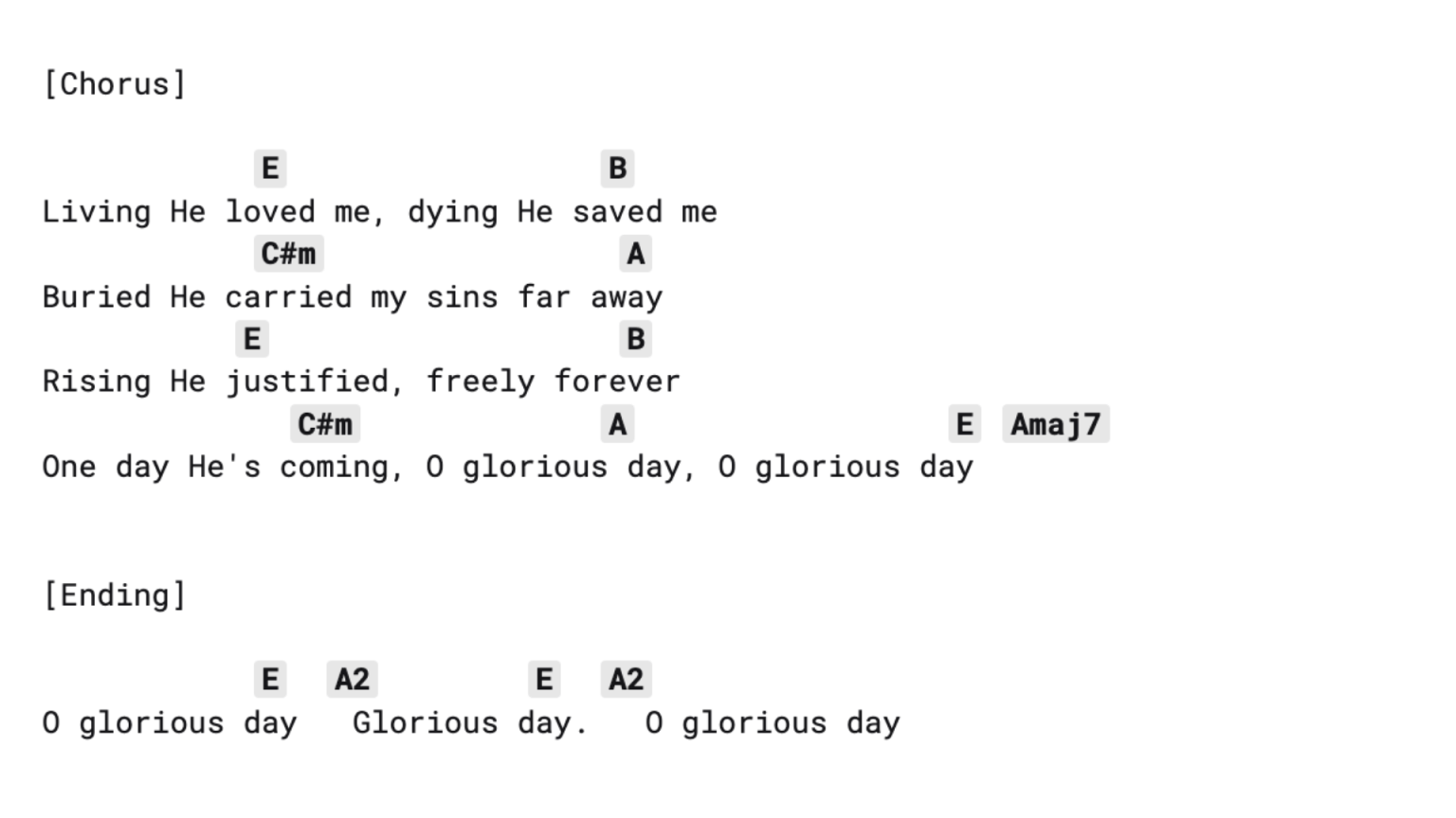 Glorious Day Casting Crowns Chords & Lyrics - GigWise