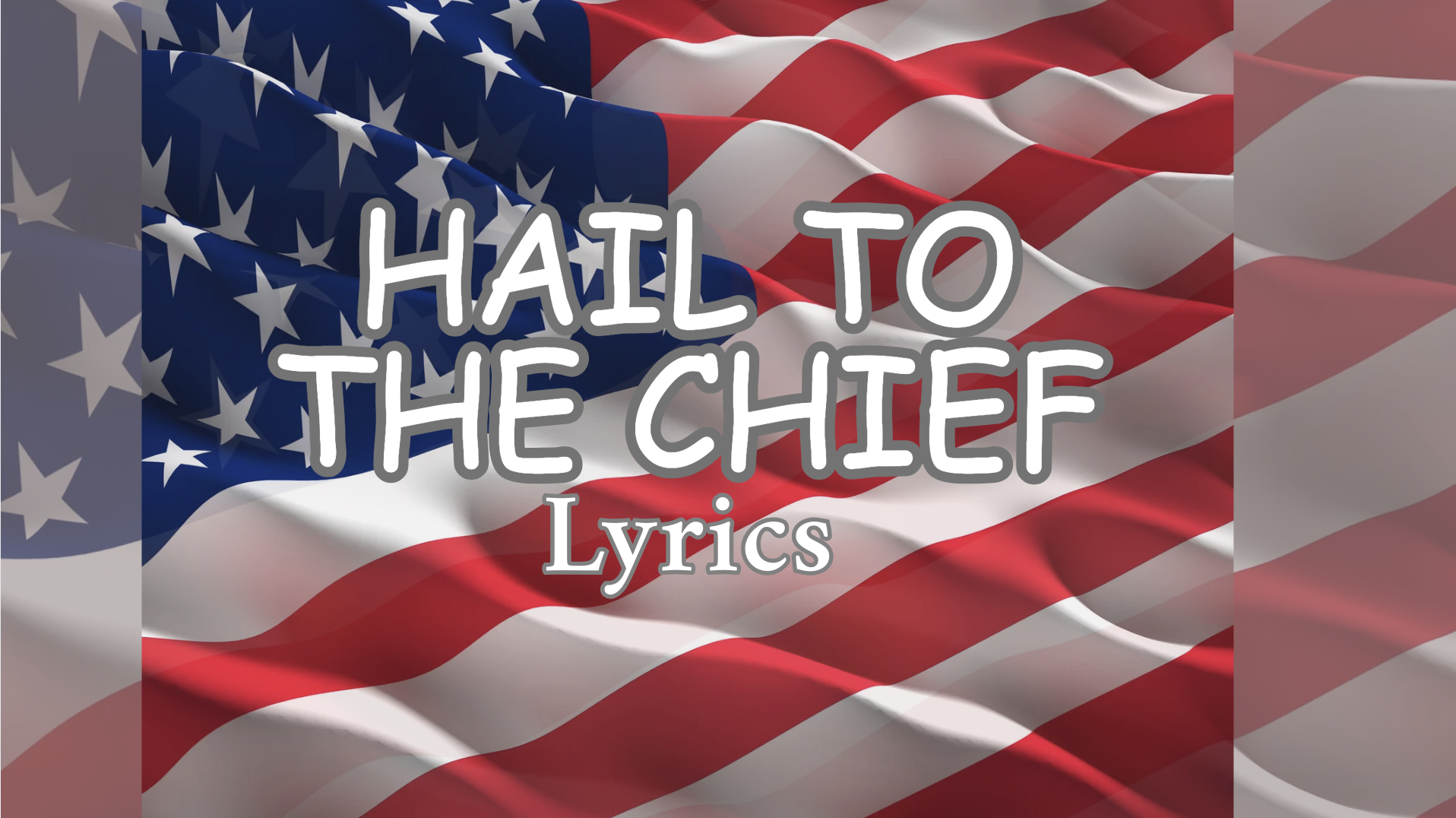 Hail To The Chief Lyrics By James Sanderson - GigWise