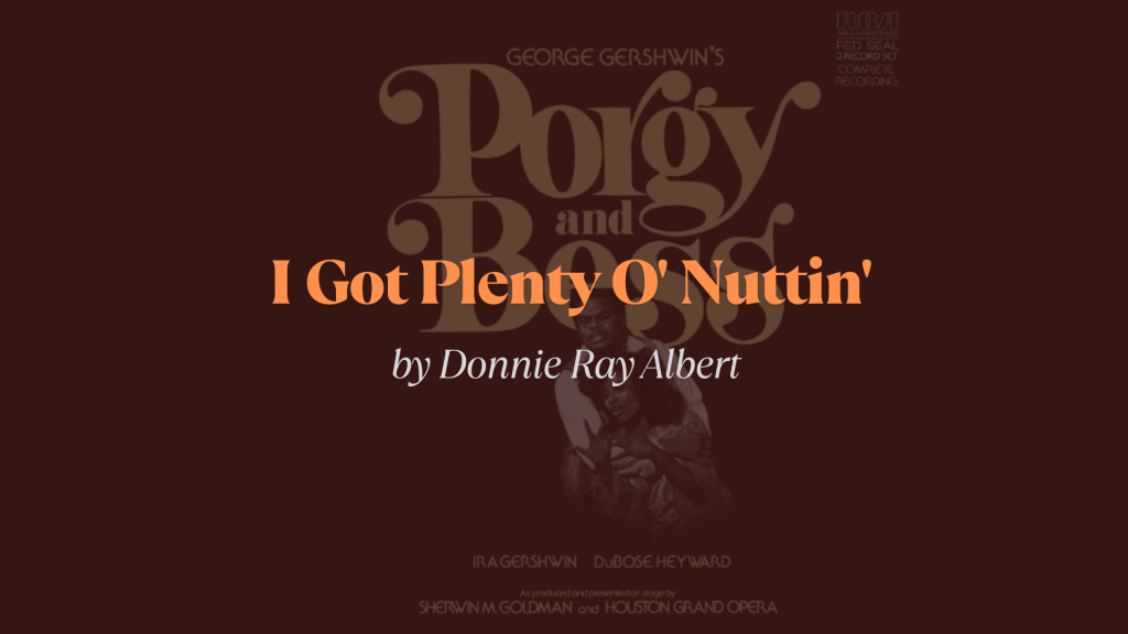 Lyrics of Porgy and Bess Songs from Gershwin - GigWise