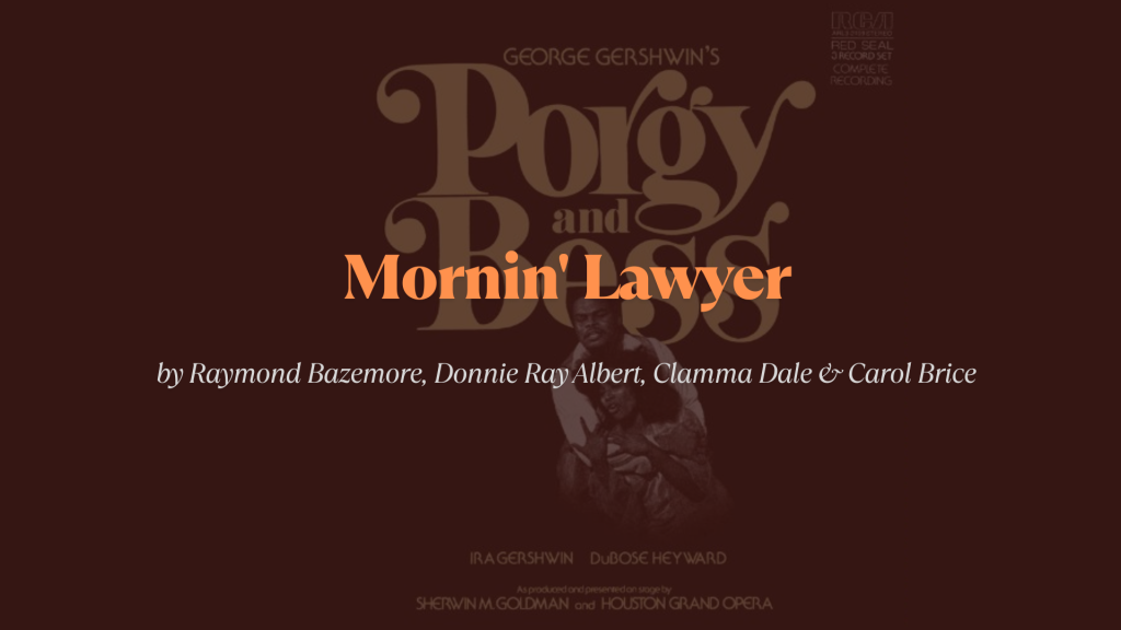 Lyrics of Porgy and Bess Songs from Gershwin - GigWise