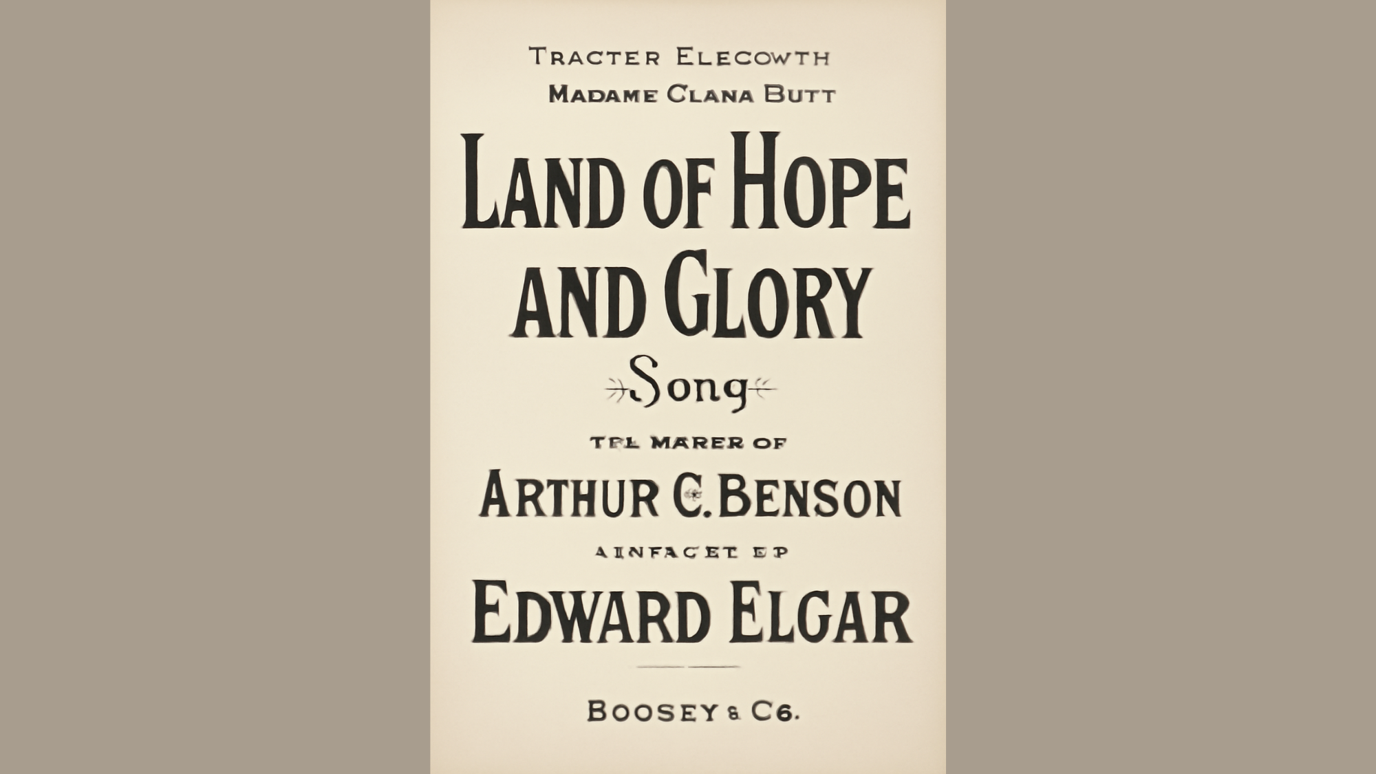 Pomp and Circumstance Lyrics & Meaning by Edward Elgar - GigWise